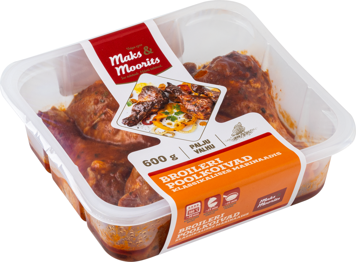 Broileri poolkoivad klassikalises marinaadis – Maks & Moorits
