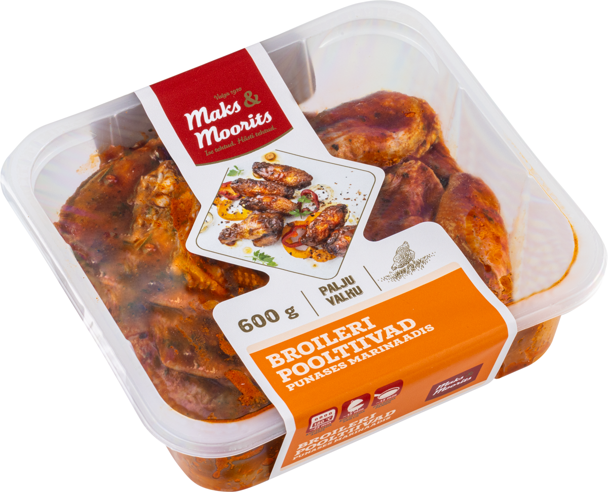 Broileri pooltiivad punases marinaadis – Maks & Moorits